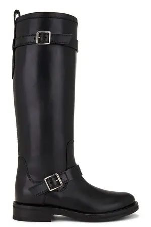 Saint Laurent Silver Tone Boots For Women