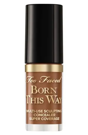 TOO FACED Travel Size Born This Way Super Coverage Multi-use Longwear Concealer Chestnut