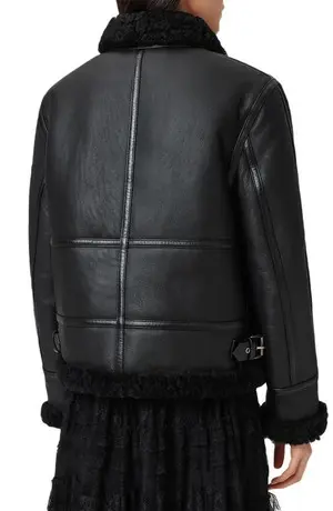 ALLSAINTS Lorel Flying Jacket - Black/black