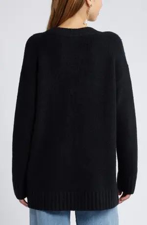 OPEN EDIT Oversized V-neck Sweater