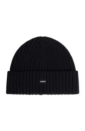 Sandro Rib Knit Beanie
