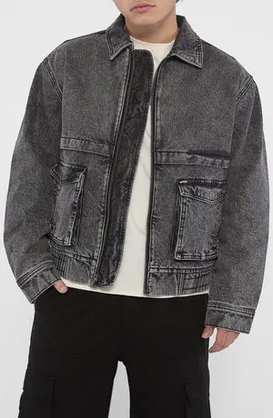 GUESS ORIGINALS Acid Wash Denim Jacket