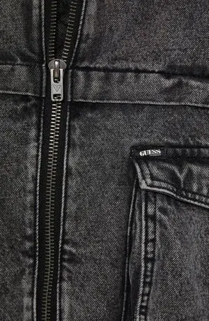 GUESS ORIGINALS Acid Wash Denim Jacket