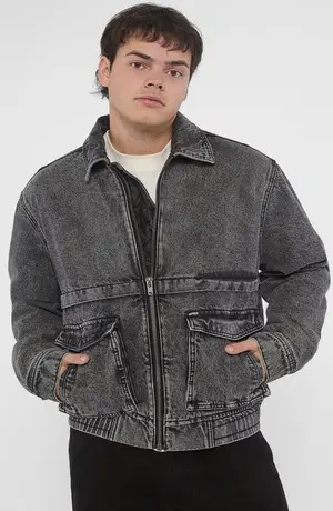 GUESS ORIGINALS Acid Wash Denim Jacket