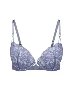 ADORE ME Josie Push Up Plunge Bra - Dark Grey