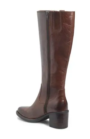 BØRN Harding Knee High Boots - Brown Leather