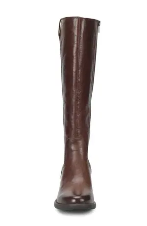 BØRN Harding Knee High Boots - Brown Leather
