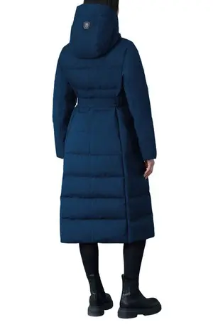 Mackage Shyla Down Coat With Removable Quilted Bib - Navy