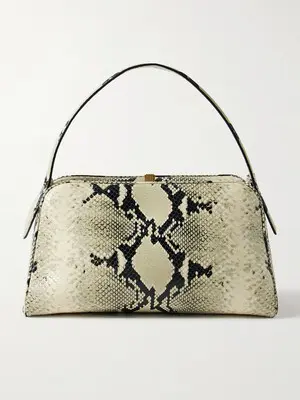 Khaite Cate Snake-effect Leather Tote - Animal Print