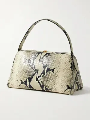 Khaite Cate Snake-effect Leather Tote - Animal Print