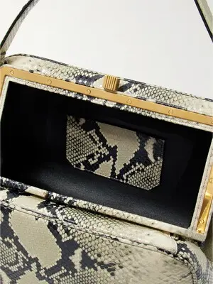 Khaite Cate Snake-effect Leather Tote - Animal Print