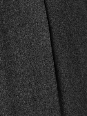 Sasuphi Bogart Pleated Wool-blend Flannel Wide-leg Pants - Gray
