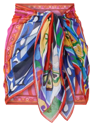 Emilio Pucci Printed Cotton-voile Pareo
