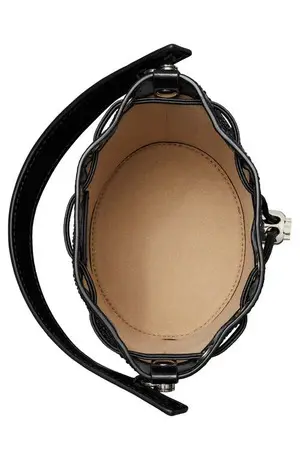 Tory Burch Mini T Monogram Bucket Bag - Black
