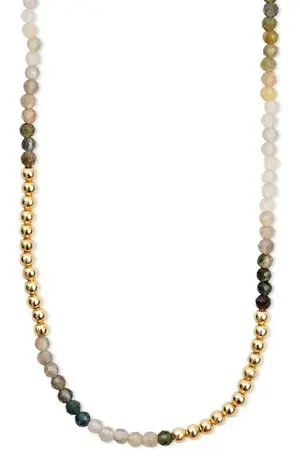 Argento Vivo Beaded Necklace - Gold