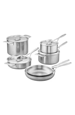 DEMEYERE 10-piece Industry Cookware Set - Silver