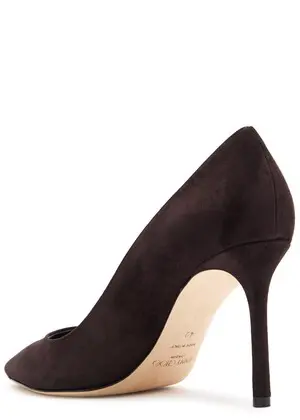 JIMMY CHOO Romy 85 Suede Pumps