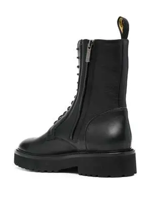 DOUCAL'S Leather Combat Boots