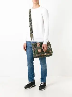Valentino Garavani Appliquéd Messenger Bag