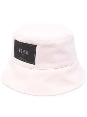 Fendi Logo-patch Bucket Hat - Pink