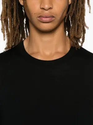 Eric Bompard Extrafine Round Neck Sweater - Black