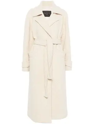 Herno Wool-blend Bouclé Coat