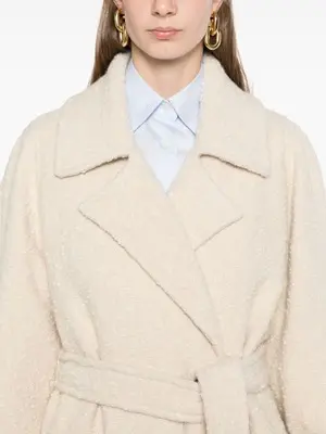 Herno Wool-blend Bouclé Coat