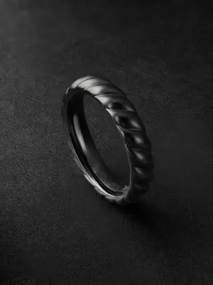 David Yurman Sculpted Cable Titanium Ring
