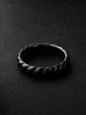 David Yurman Sculpted Cable Titanium Ring