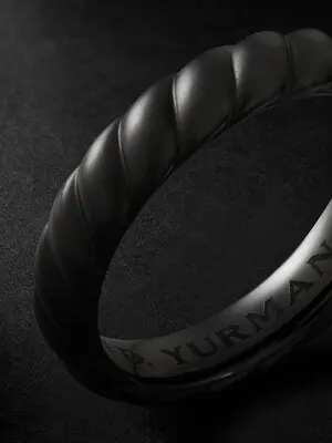David Yurman Sculpted Cable Titanium Ring