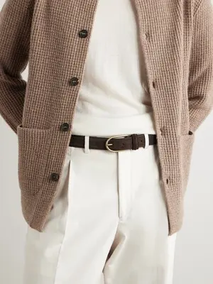 Thom Sweeney 3.5cm Suede Belt