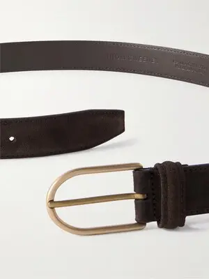Thom Sweeney 3.5cm Suede Belt