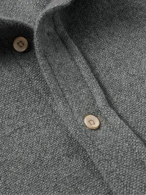 THE ELDER STATESMAN Cashmere Overshirt - Gray
