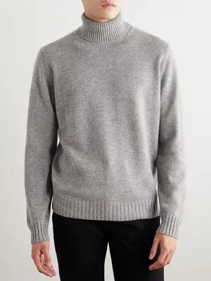 Thom Sweeney Cashmere Rollneck Sweater - Gray