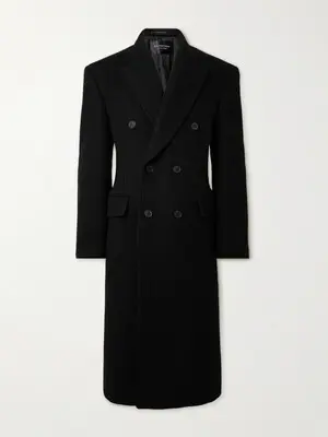 Balenciaga Oversized Double-breasted Cashmere And Wool-blend Felt Coat