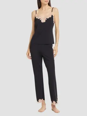 Natori Imagine Lace-jersey Pajamas