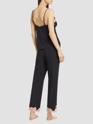 Natori Imagine Lace-jersey Pajamas