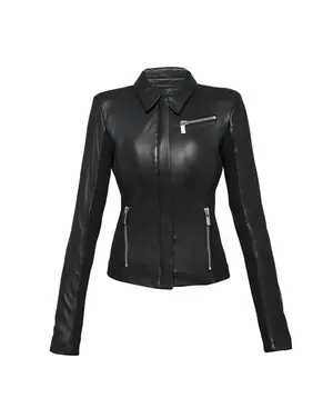 AS By DF Upcycled Fitted Leather Jacket