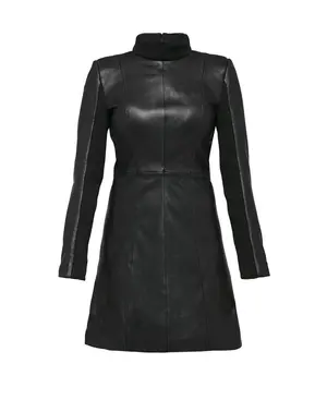 AS By DF The Lbd Upcycled Leather Mini Dress
