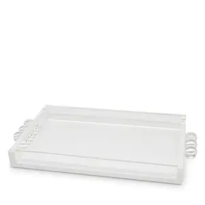 TIZO Lucite Tray With Bubble Handles - Clear