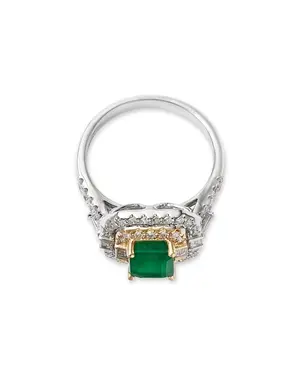 Bloomingdale'S Emerald & Diamond Ring