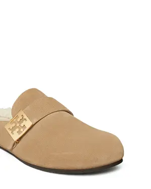 Tory Burch Mellow Shearling Mules - Noisette