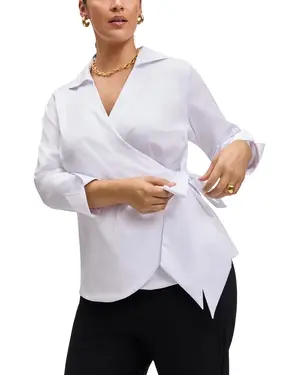 Foxcroft Salina Sol Matte Top - White