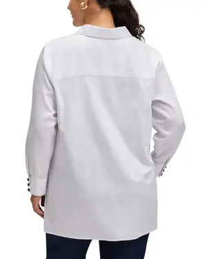 Foxcroft Long Sleeve Matte Shirt - White