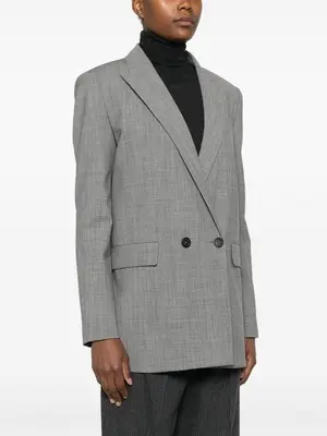 Fabiana Filippi Double-breasted Blazer - Grey