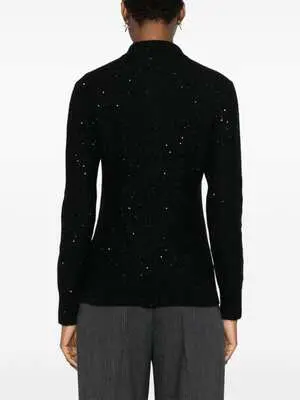 Fabiana Filippi Sequin-embellished Polo Sweater