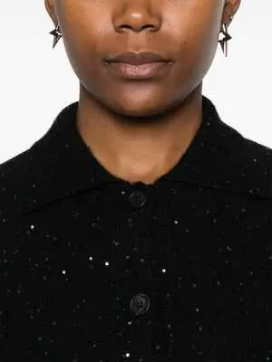 Fabiana Filippi Sequin-embellished Polo Sweater