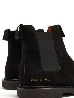 COMMON PROJECTS Suede Chelsea Boots - Black