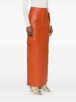 Zimmermann Illustration Leather Maxi Skirt