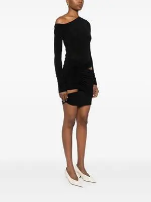 NENSI DOJAKA Asymmetric-neck Mini Dress